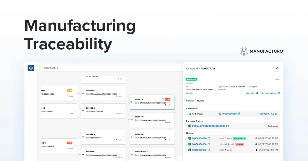 Enhance control with Traceability Software for Manufacturing
