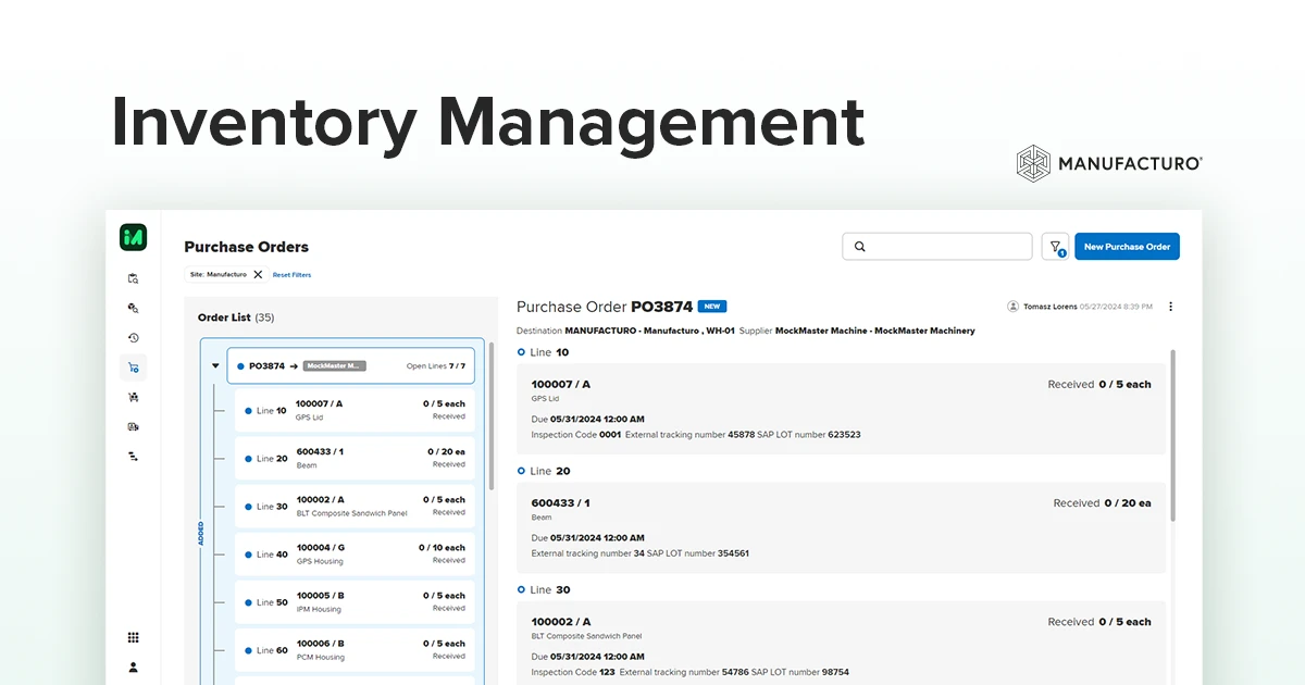 Inventory management ensures precision, perfect timing, and end-to-end ...