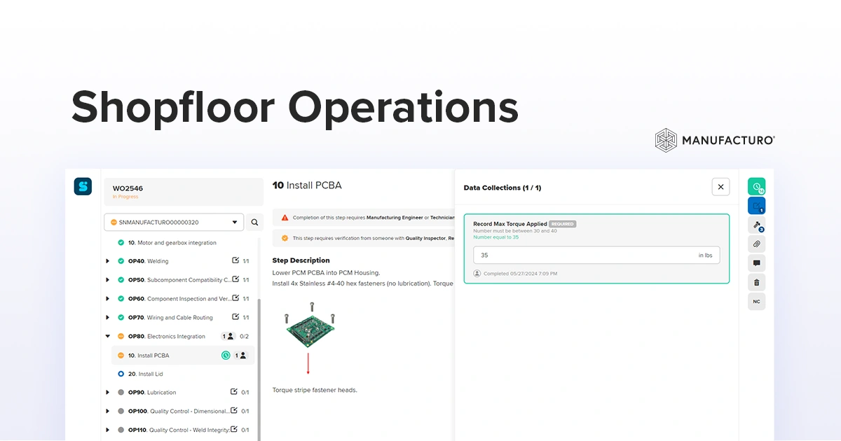Shopfloor Operations App | Streamline Complex Builds